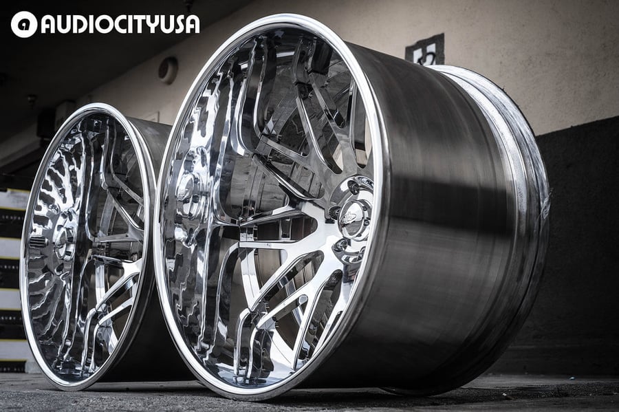 26x16 Intro Wheels Mesh 6 Concave Full Polish | Lifted 2019 Chevy ...