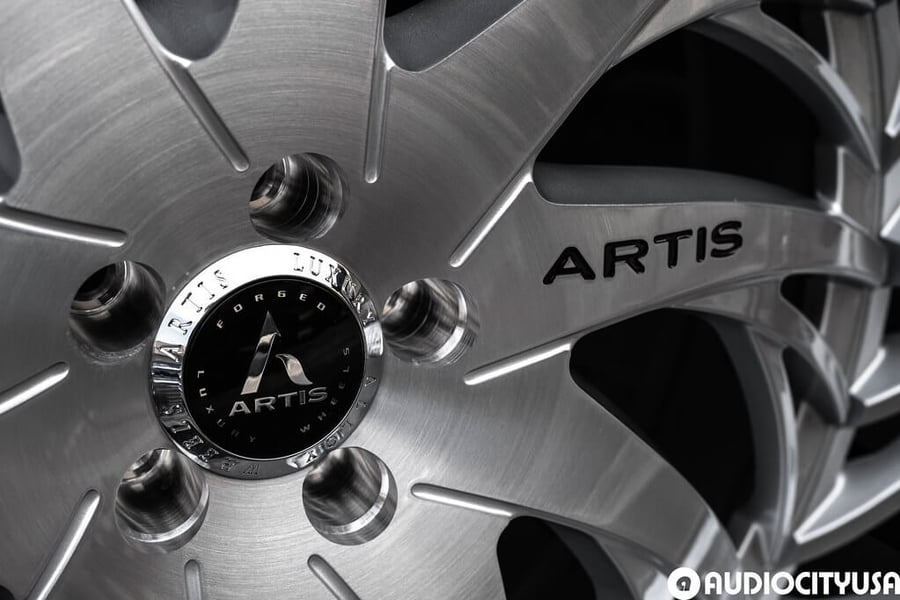 26" Artis Wheels Decatur Brush Silver, Chrome lip | Matching Artis ...