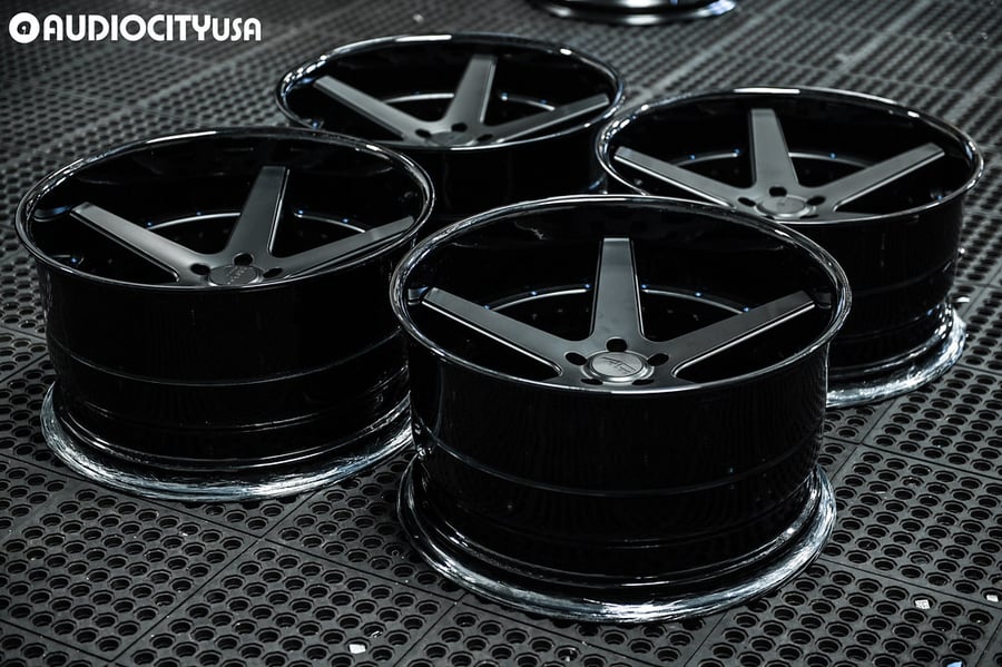 *Concave* AC Forged Wheels ACF705 *Deep Concave* Black W/ Color matched ...