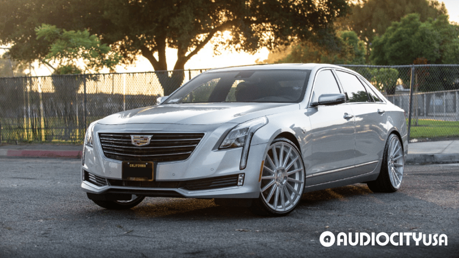 2017 Cadillac CT6 on 22" Road Force Wheels RF15 Silver Machined ...
