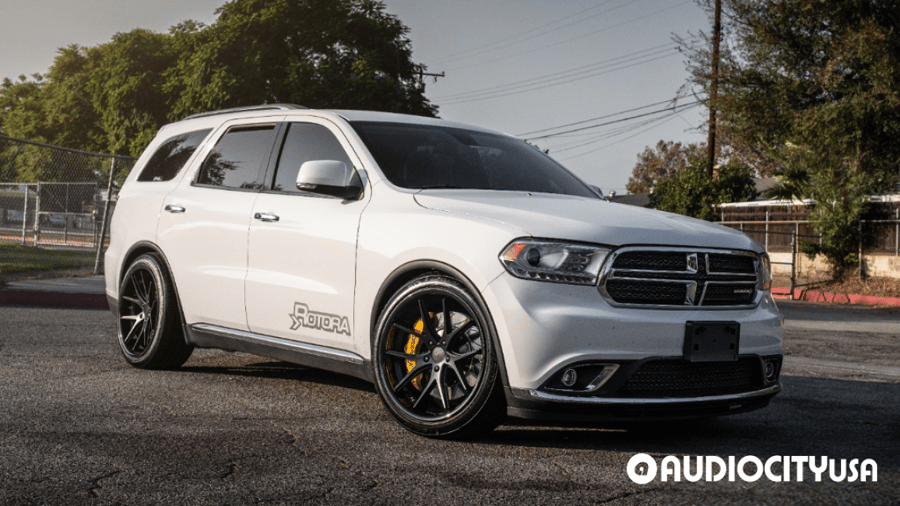 2015 Dodge Durango on 22" Ferrada Wheels FR2 Matte Black with Gloss ...