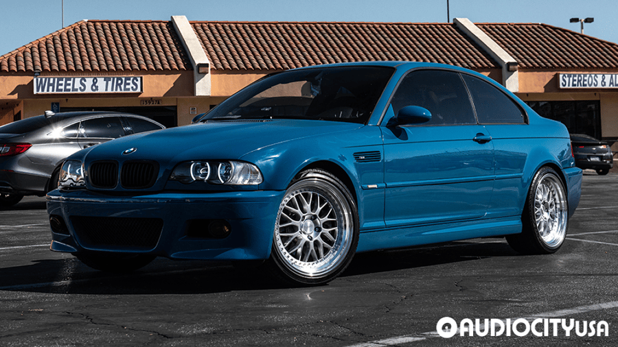 2004 BMW M3 on 19" ESR Wheels SR01 Hyper Silver | Gallery | AudioCityUSA