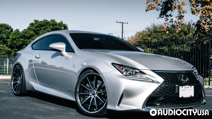 2016 Lexus RC Series on 20" Rohana Wheels RC10 Machined Black | Gallery ...