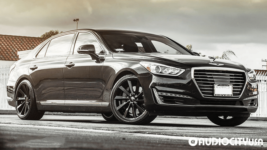 2020 Genesis G90 on 20" Koko Kuture Wheels Kapan Gloss Black | Gallery ...