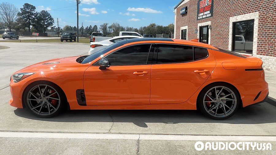 2019 KIA Stinger on 20" Vertini Wheels RFS1.9 Brushed Dual Gunmetal ...
