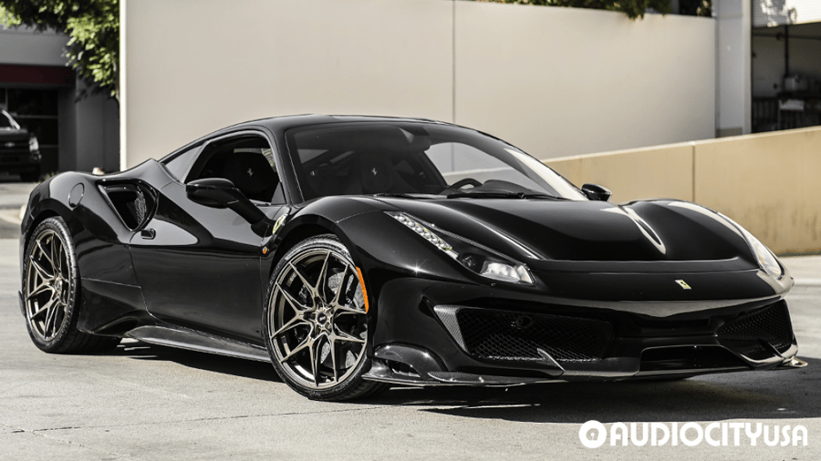 2020 Ferrari 488 on 20" Savini Wheels SV-F5 Matte Bronze | Gallery ...