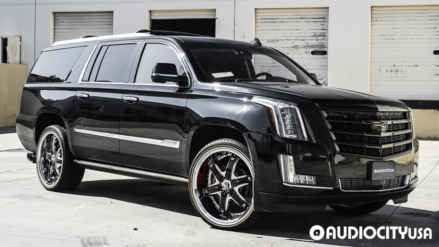 2015 Cadillac Escalade on 24" Diablo Wheels Fury Chrome with Black ...