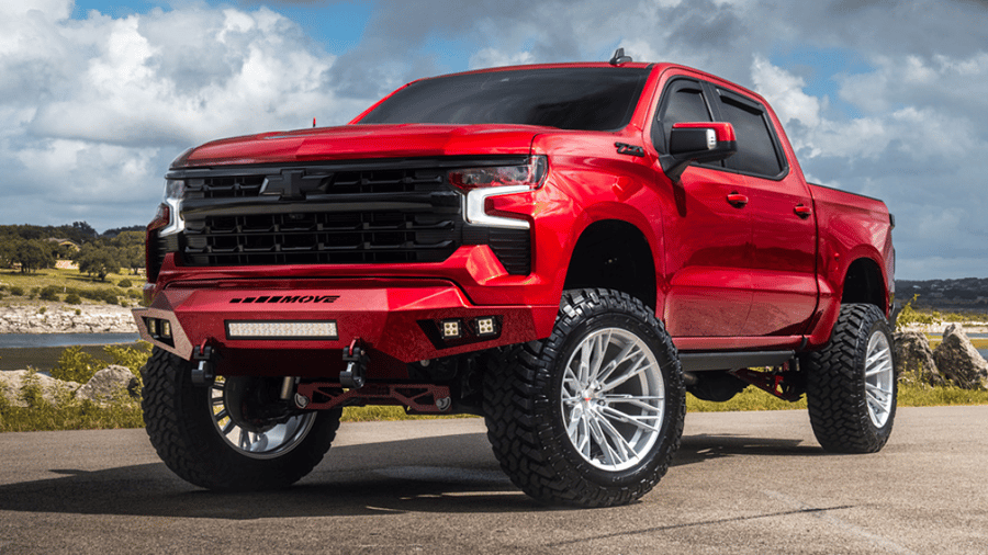2022 Chevrolet Silverado 1500 on 22" Ferrada Wheels FTR11 Machined ...