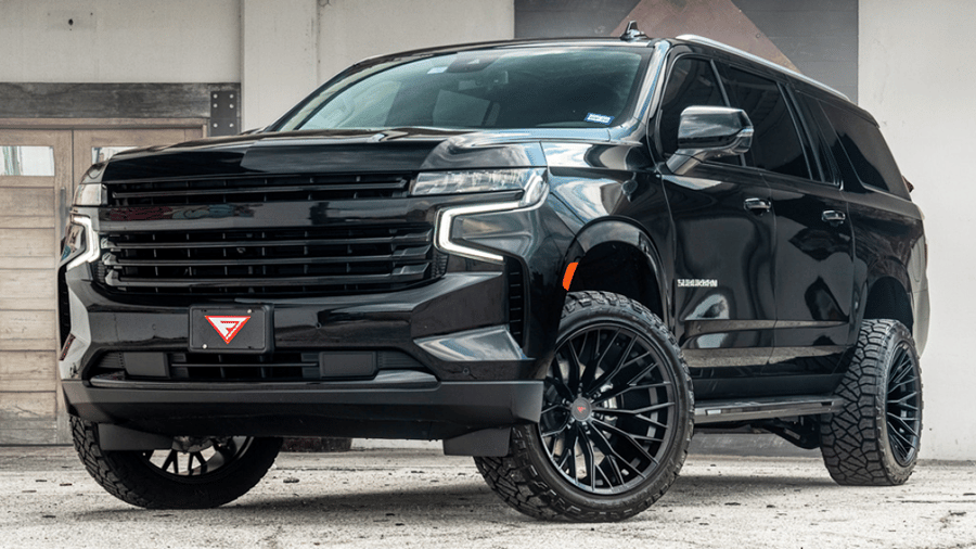 2024 Chevrolet Suburban on 22" Ferrada Wheels FTR9 Noir Black | Gallery ...