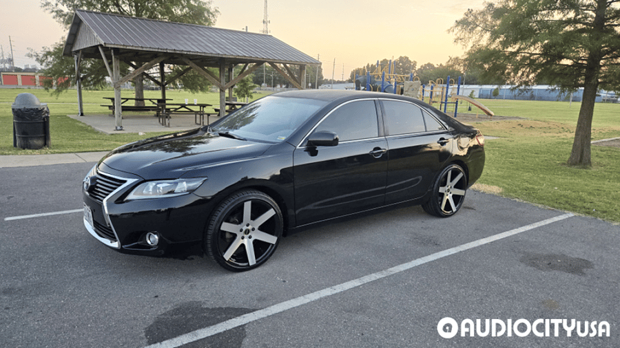 2010 Toyota Camry on 20" Strada Wheels Coda Gloss Black Machined ...