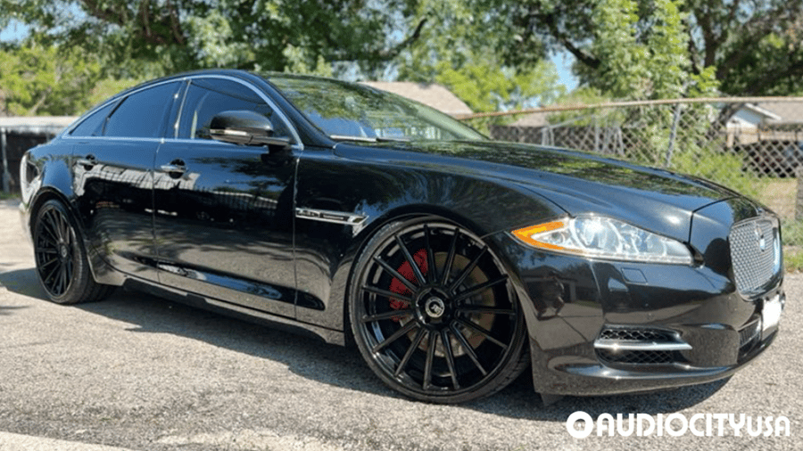 2014 Jaguar XJ on 22" Road Force Wheels RF15 Gloss Black | Gallery ...