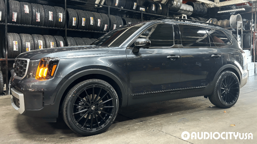 2024 KIA Telluride on 22" Sporza Wheels Pentagon Gloss Black | Gallery ...