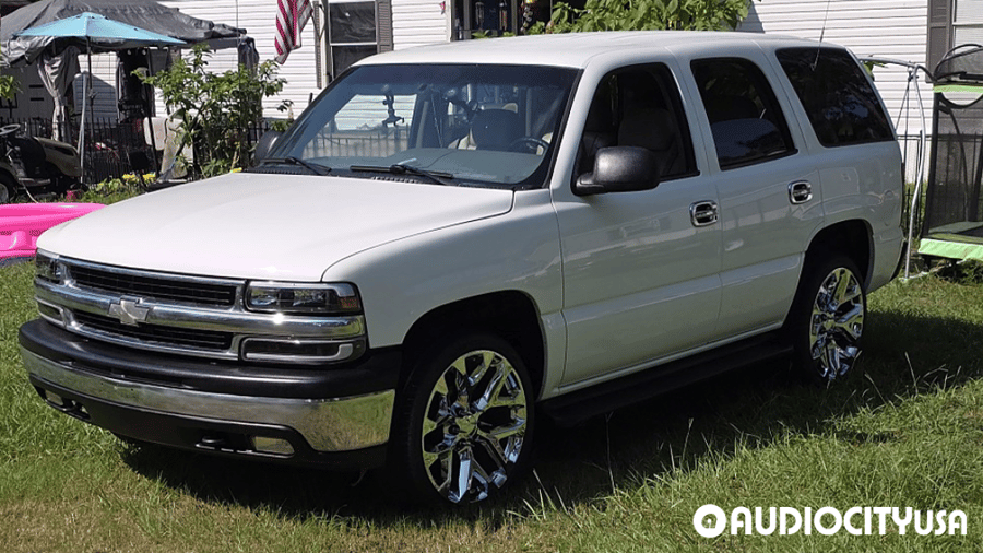 2001 Chevrolet Tahoe 2WD on 22" OEM Replica Wheels FR 59 - Chevy ...