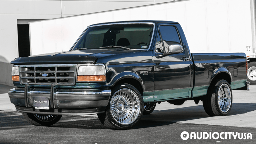 1995 Ford F-150 on 20" Intro Wheels Imperial Covered Polished | Gallery ...