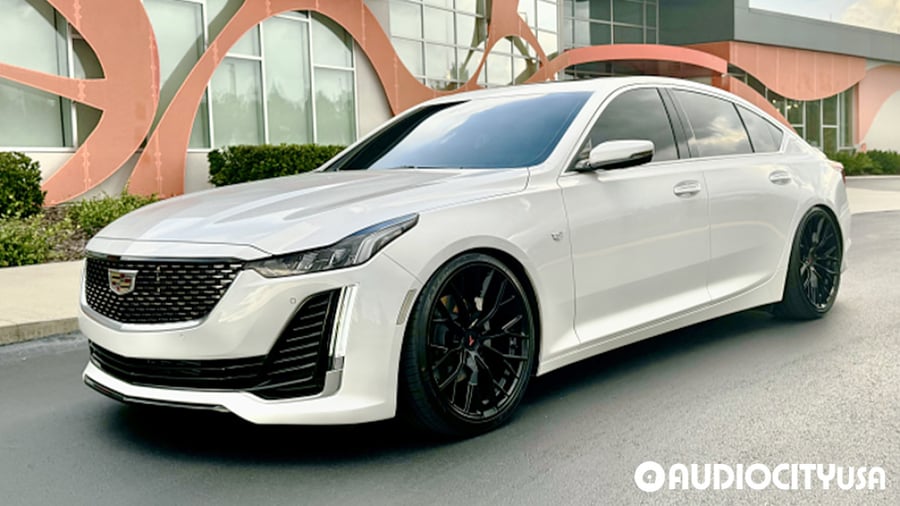 2023 Cadillac CT5 on 20" Ferrada Wheels F8-FR9 Obsidian Black | Gallery | AudioCityUSA