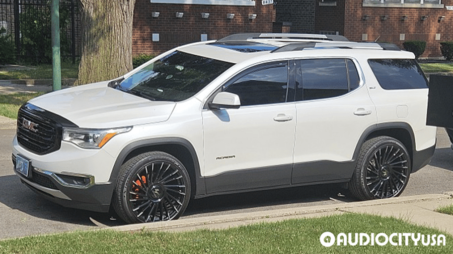 2018 GMC Acadia on 22" Lexani Wheels Wraith-XL Gloss Black Machined ...