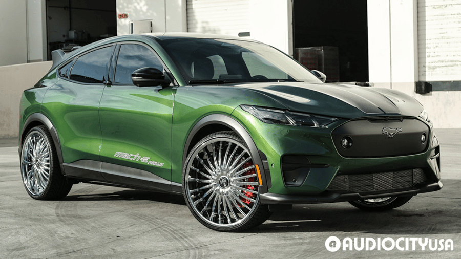 2024 Ford Mustang Mach-E on 24" Dub Wheels Suave S140 Chrome | Gallery ...