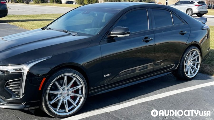 2020 Cadillac CT4-V on 20" Ferrada Wheels CM2 Silver Machined with Chrome Lip | Gallery ...