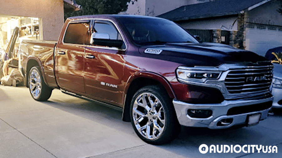 2019 RAM 1500 on 24" OEM Replica Wheels Snowflake Chrome | Gallery ...