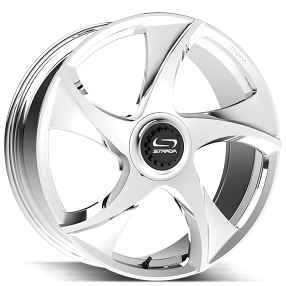 22" Strada Wheels Vino Chrome Flow Formed Rims #STD181-2