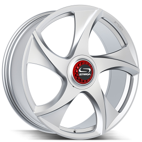 22" Strada Wheels Vino Platinum Silver Flow Formed Rims #STD182-2